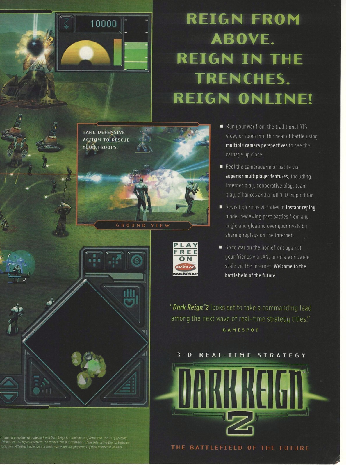 Dark Reign 2 Print Ad/Poster Art PC Big Box (A) | eBay