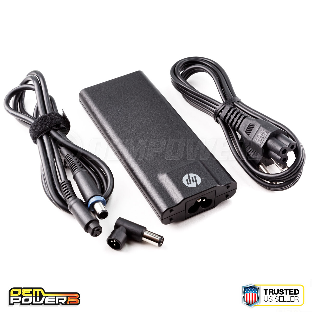 GENUINE HP Travel Adapter 90W + USB AC Power Charger HSTNN-DA22 616072 ...