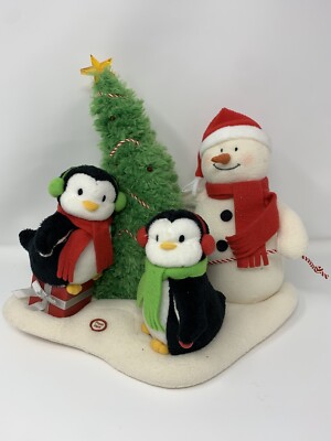Hallmark Jingle Pals Animated Musical Plush Snowman with Penguins ...