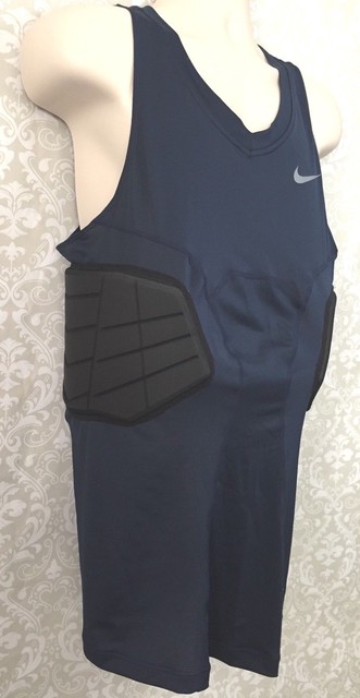 Nike Pro Combat Hyperstrong Basketball Compression Shirt Navy Blue 2xl ...