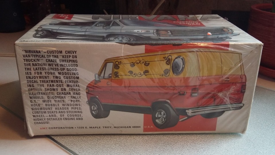 1975 AMT 1973 "Nirvana" Custom Chevy Van Model Kit BRAND NEW Sealed Box ...