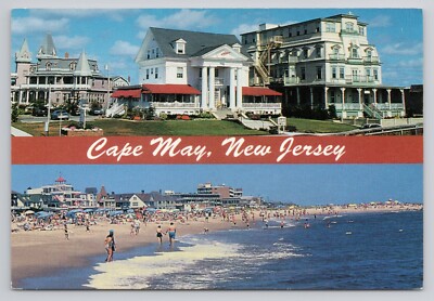 Cape May Ocean Bathing Beach New Jersey Continental Postcard | eBay