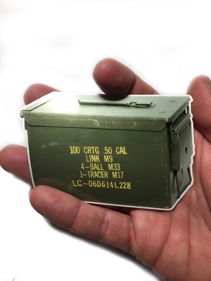 100 CRTG .50 CAL military Ammo Box Decal / Sticker | eBay