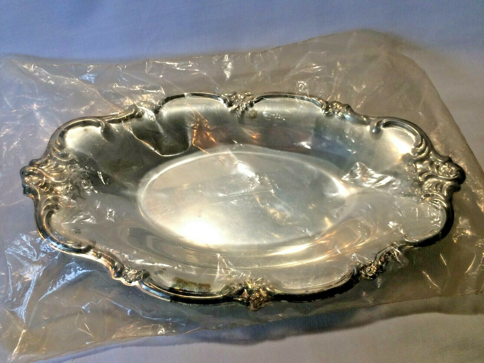 Beautiful International Silver Co. Oval Serving Platter - Handcrafted ...