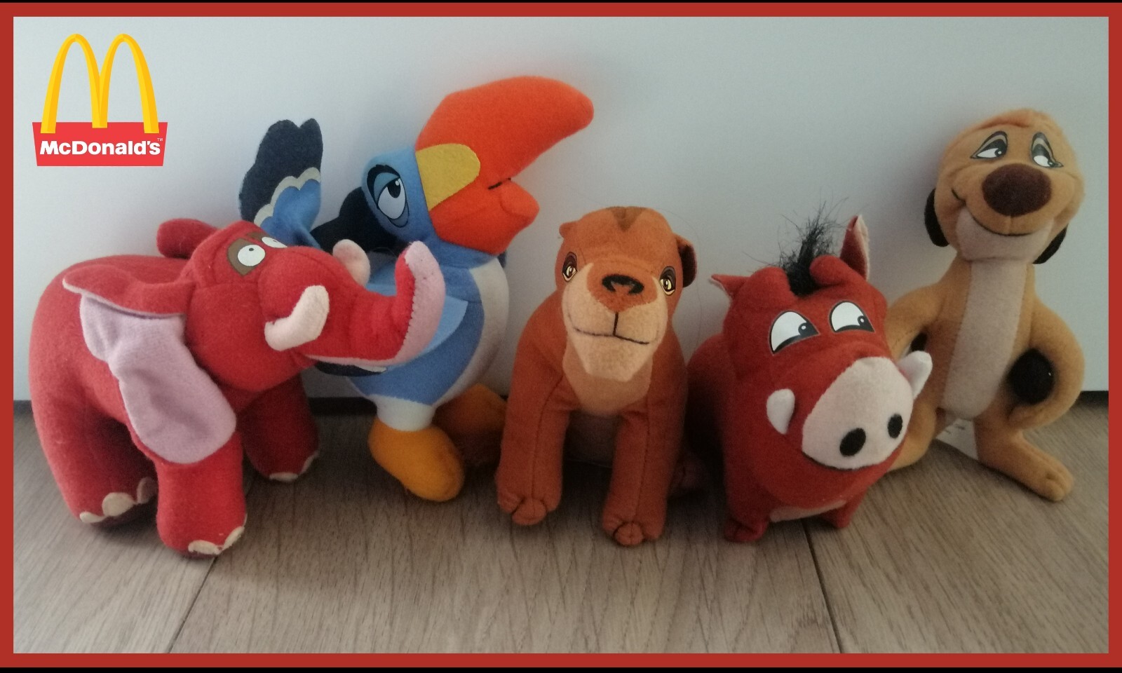 Lion King McDonald's Plush Toys 1999 Zazu, Nala, Timone, Pumba And ...