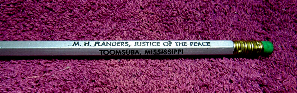 Vtg M.H. Flanders, Justice of The Peace Toomsuba Miss. Project ...