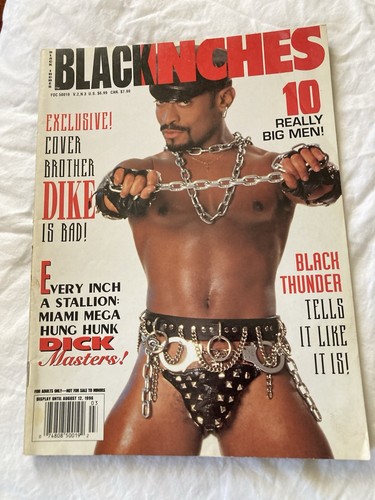 Black Inches Magazine Aug 1996Gay Interest Vintage Nude Mag 8/96 | eBay