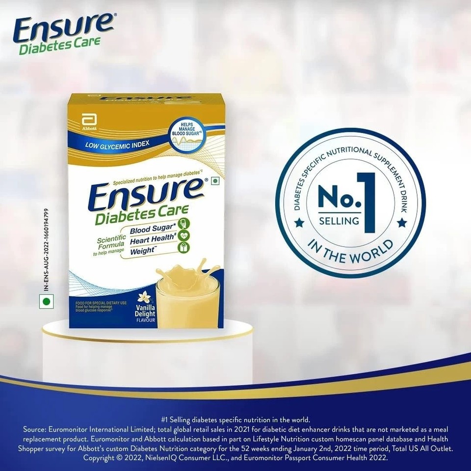 Ensure Diabetes Care-Nutrition to Help Control Blood Sugar Levels-200g ...