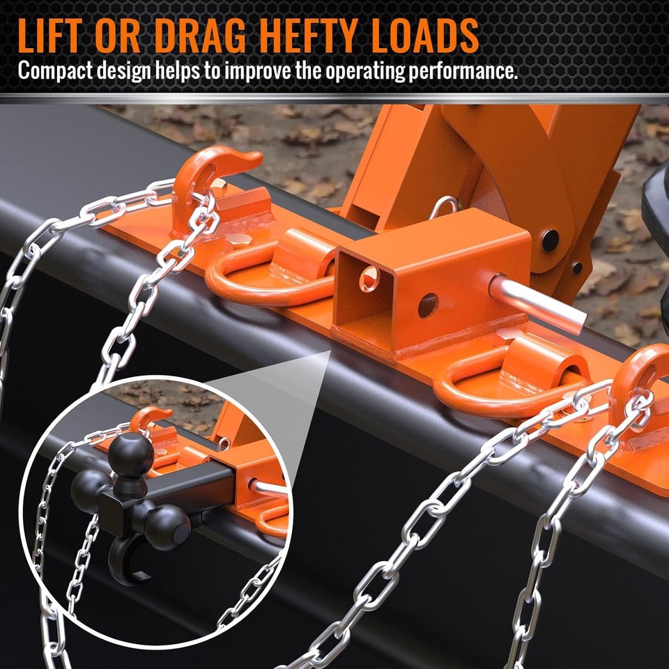 Bolt-on Grab Hooks for Universal Tractor Buckets D Rings 2" Receiver ...