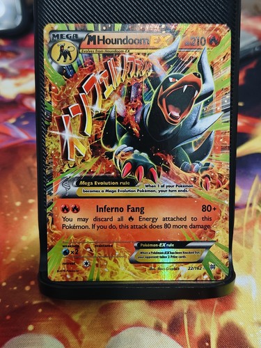 Pokemon TCG Mega Houndoom Ex 22/162 Breakthrough Holo LP/MP | eBay