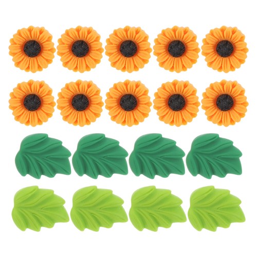 40 Pcs Leaves Sunflower Pushpin Bulletin Board Decorative Cork Tacks ...