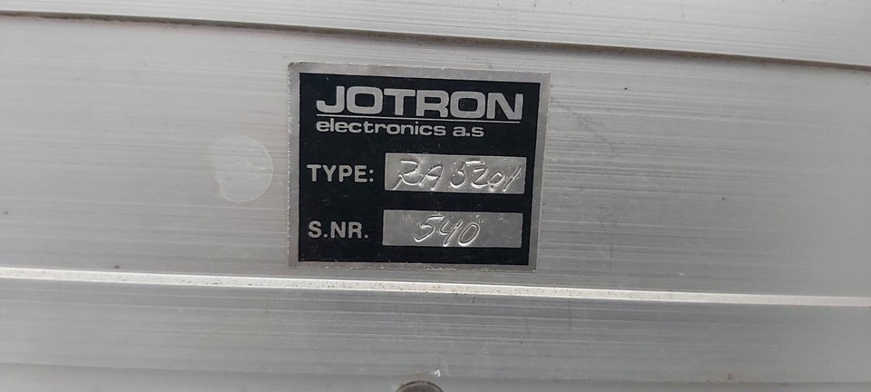 Jotron VHF- AM Air Band Multi - Channel Receiver Type: RA-5201 Make ...