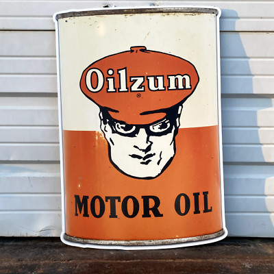 28in Oilzum Motor Oil Can Sign Vintage Style Repop Sign | eBay