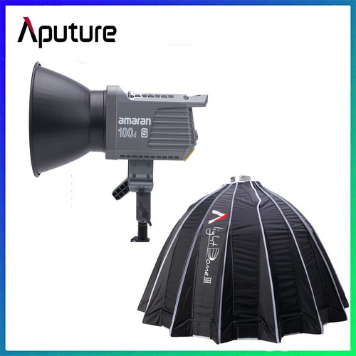 Aputure Amaran 100D-S 5600K 100w Camera LED Video Light + Light Dome ...
