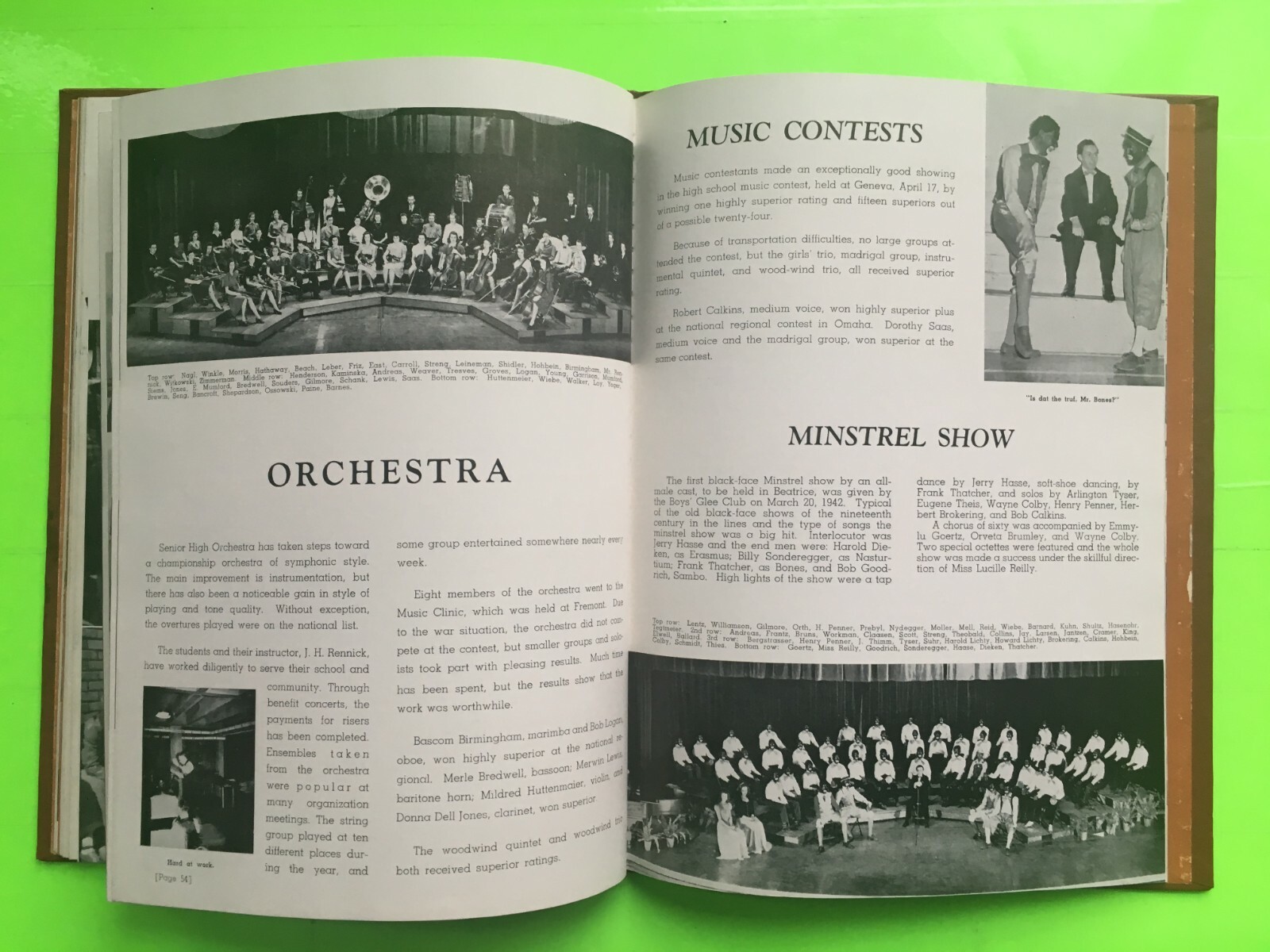 1942 Beatrice High School Yearbook - Beatrice, Nebraska | eBay