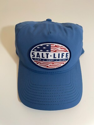 601- NWT SALT LIFE Hat Cap Visor Fishing Sports Golf NEW Fish/Dive/Surf ...