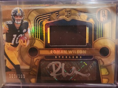Roman Wilson 2024 Panini Gold Standard RC Rookie Patch Jersey Auto /199 ...