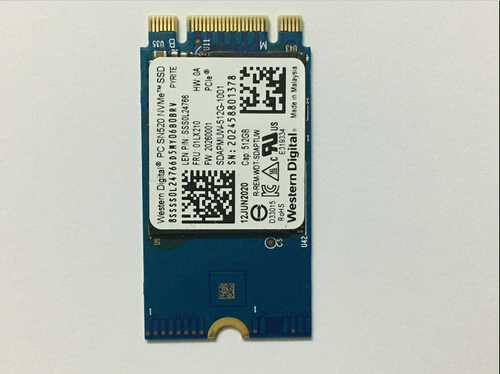 Western Digital PC SN520 NVMe 512GB M.2 2242 PCIe 3 x 2 For Lenovo ...