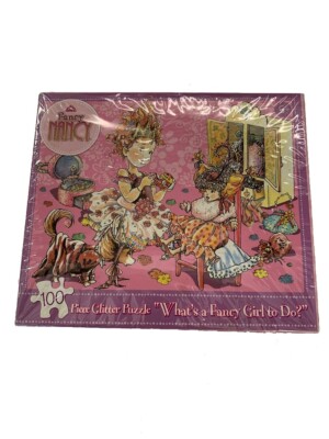 Fancy Nancy 100 pc. Glitter Puzzle Glitter Puzzle What's Fancy Girl to ...