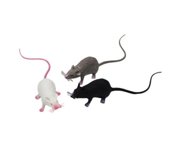 3Pcs FAKE SMALL RAT Lifelike Mouse Model Prop Scary Trick Prank ...