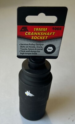 19mm Crank Bolt Crankshaft Socket 1/2 Square Drive for Honda, Toyota ...