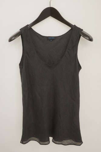 Women Escada Sport Blouse Black Crew Neck Cotton D36 UK10 US6 FR38 IT42 ...