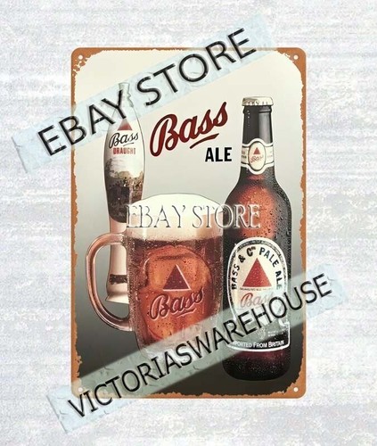 Bass & Co Pale Ale Beer tavern classics metal tin sign sponsorship ...