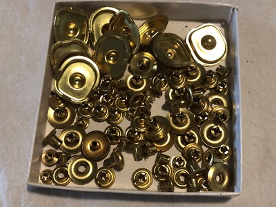 B387 - US Military Uniform - Brass Buttons & Snap Fasteners - Assorted ...