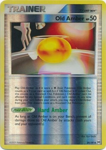 Old Amber - 89/99 - Uncommon - Reverse Holo LP, English Pokemon Arceus ...