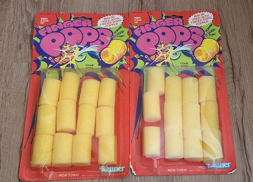 Lot Of 2 Rare Vintage 80'S Kenner Finger POPS Foam Toy New Sealed | eBay
