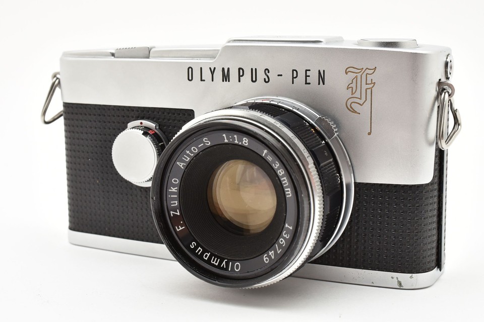 [Exc.] OLYMPUS PEN F 35mm Half Frame Film Camera + F.Zuiko 38mm f/1.8 ...