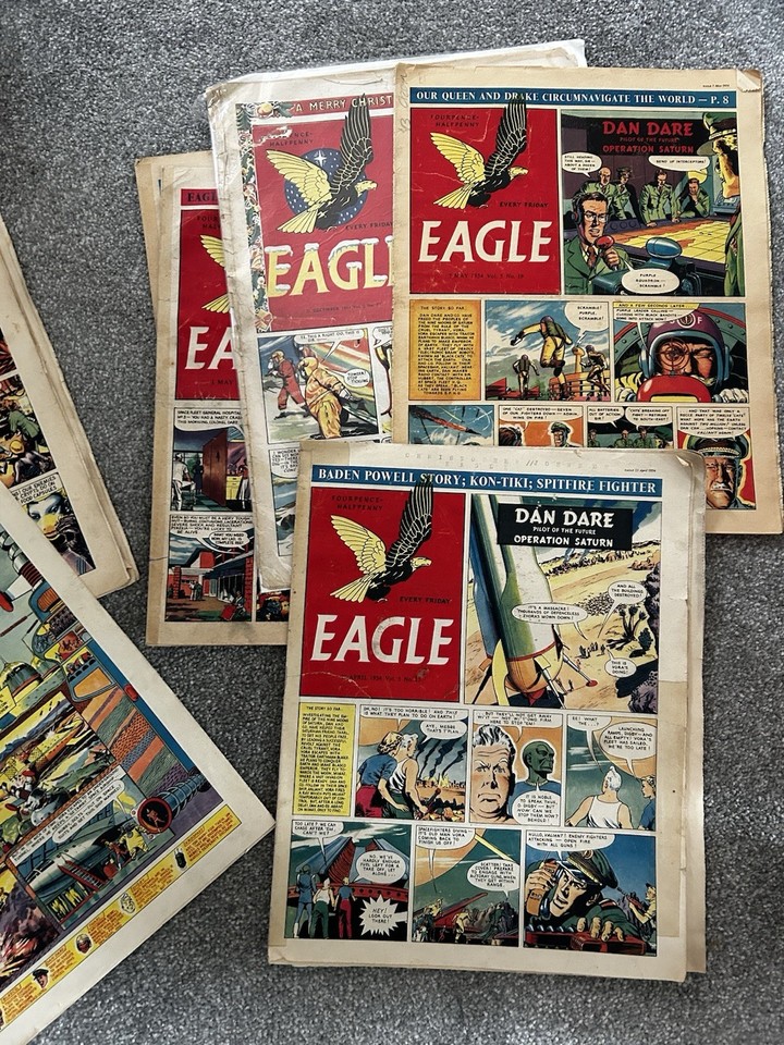 Eagle (classic) Comic Mostly From 1953/4 Some In Excellent Condition ...