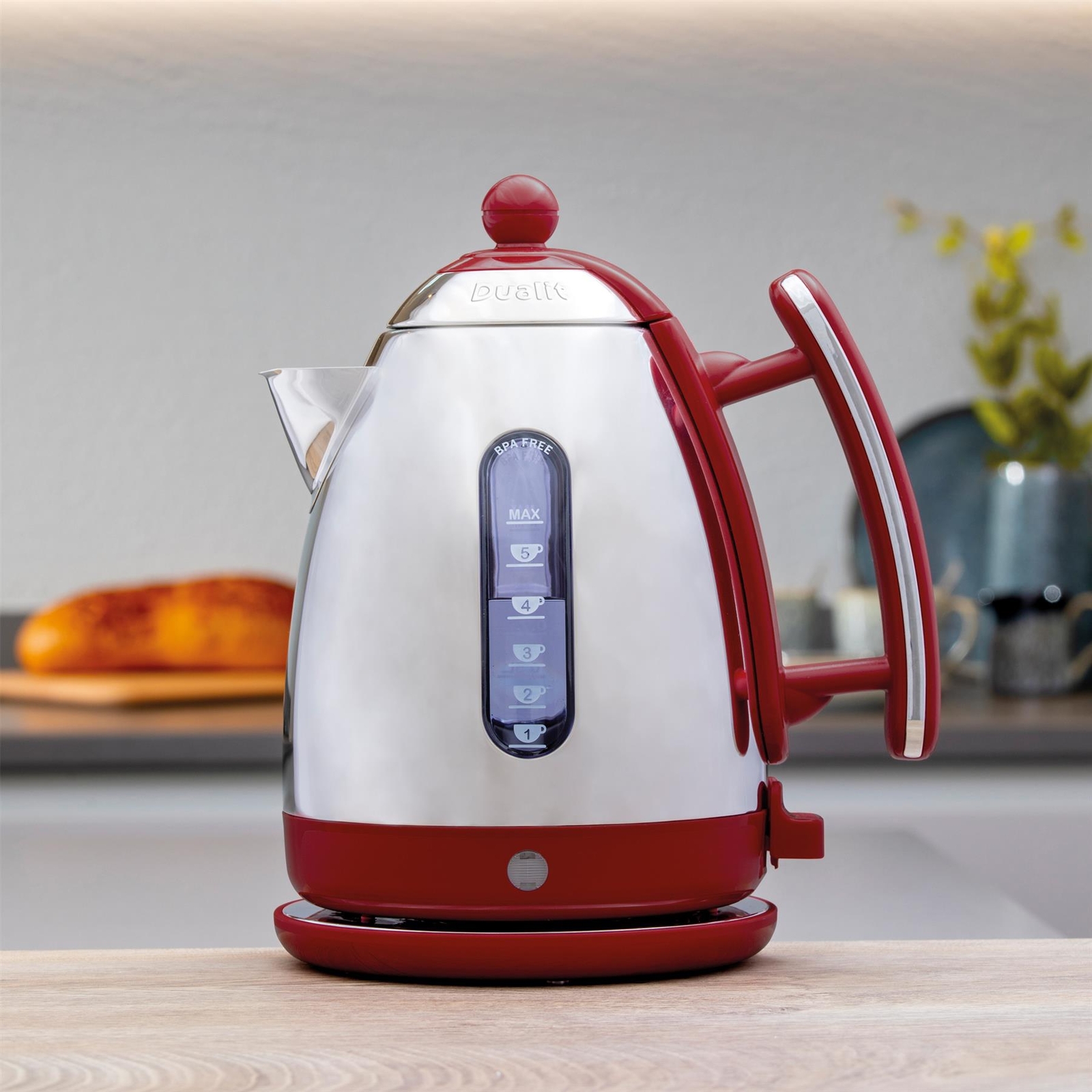 Dualit Lite 1.5 L Cordless Electric Jug Kettle - Glosss Red (72001) for ...