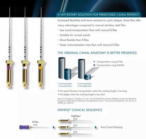 Endodontic Pathfiles Niti Rotary Endo Files 25mm ISO 13/16/19 Root ...