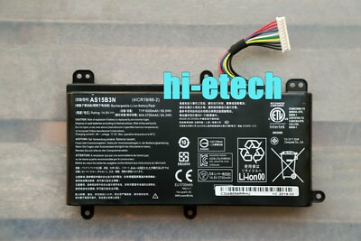 Genuine AS15B3N Battery for Acer Predator 15 17 G9-591G 592G 791G G5 ...