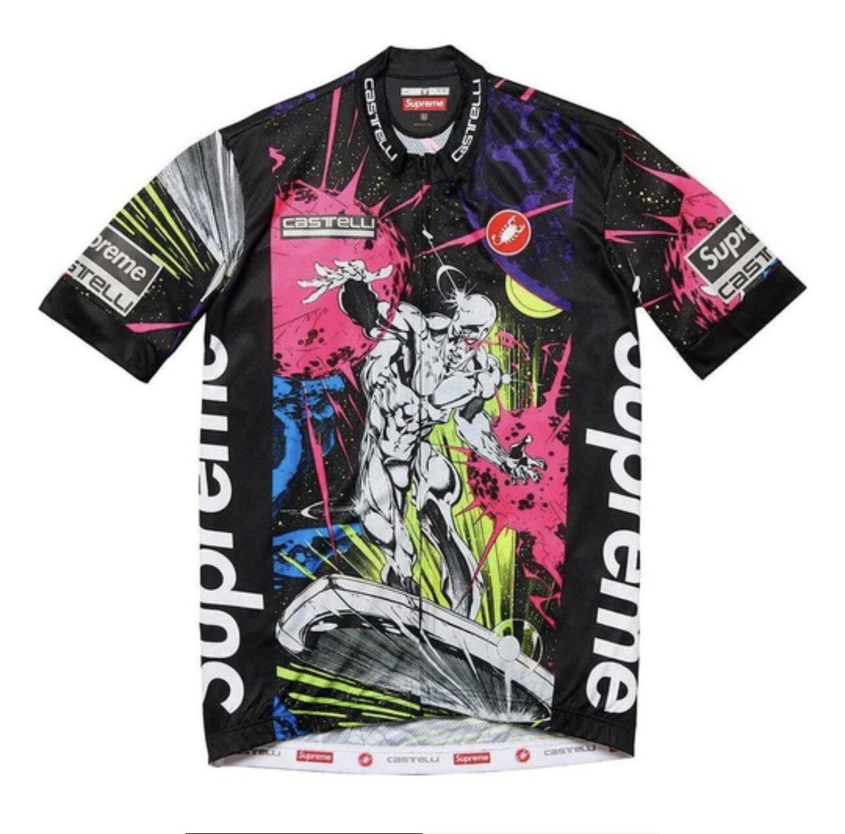 Supreme Castello Silver Surfer Cycling Jersey Tee M | eBay Supreme Castello Silver Surfer Cycling Jersey Tee M | eBay