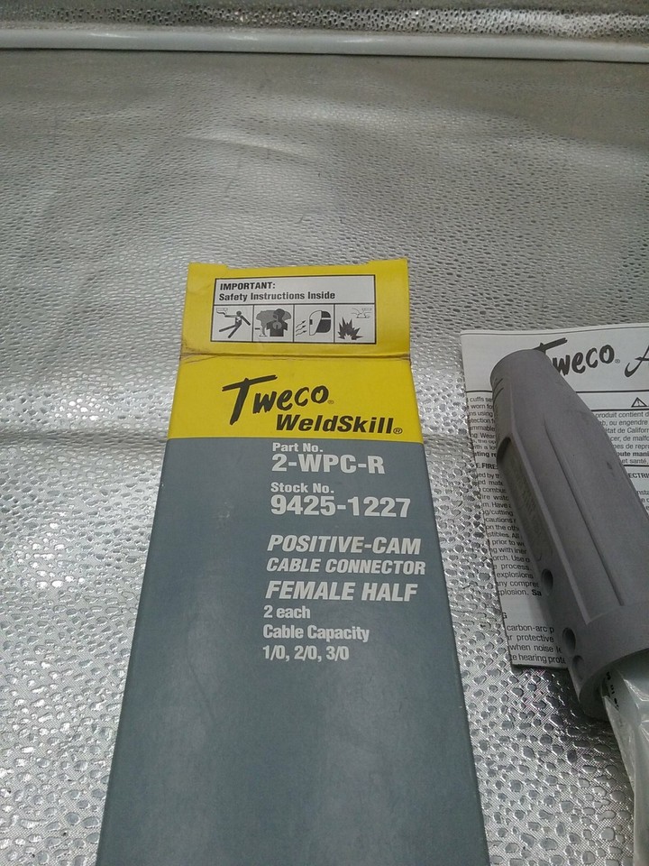 Tweco Weldskill 2-WPC-R Cable Connector , New | eBay