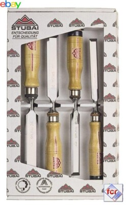 STUBAI Swedish Type Special Wood Chisel Set Measures 13-16-20-24mm | eBay