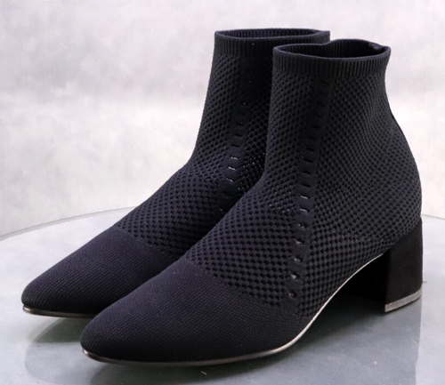 Eileen Fisher Honey Graphite Stretch Knit $200 Women's Booties Boots ...