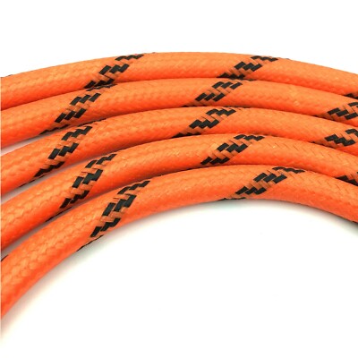 8mm Orange Double Silicone Carbon Ignition HT lead, wire on roll , per ...