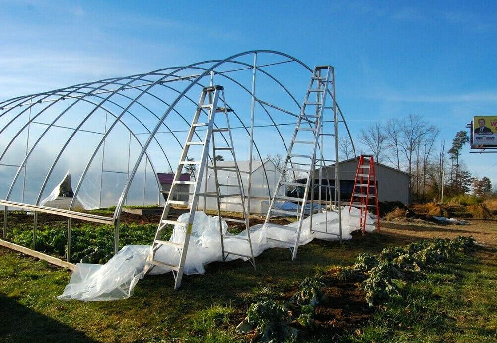 Pvc Greenhouse Kits 13' PVC Geodome Greenhouse Kit For Sale 13' 2v
