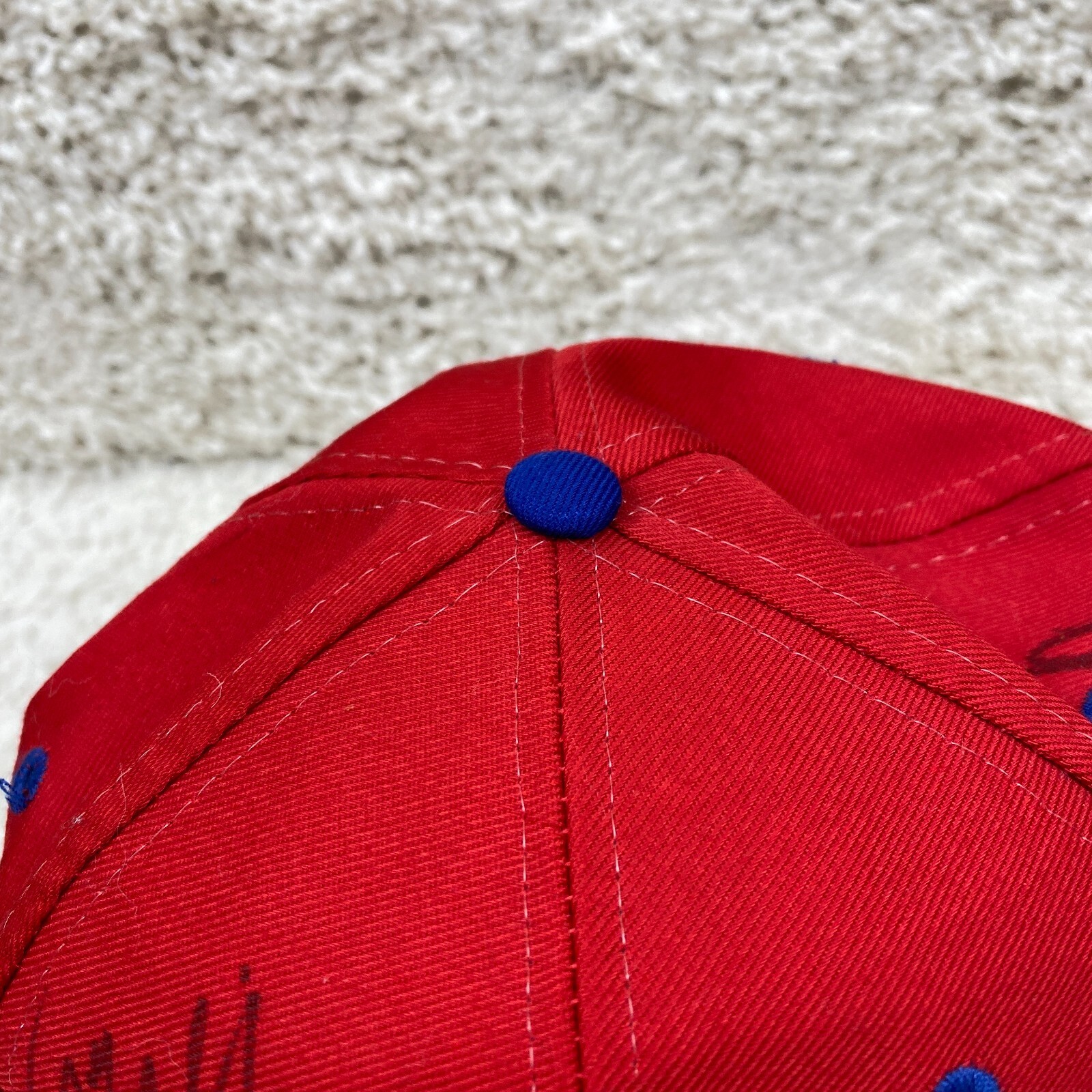 Vintage Logo 7 Montreal Canadiens Hat Snapback Red Spell Out Daigneault Signed | eBay