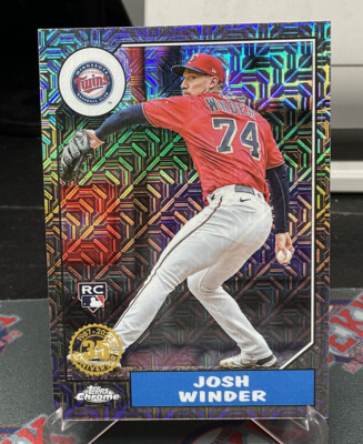 2022 Topps Update Josh Winder RC Silver Pack Black Mojo Refractor #’d ...