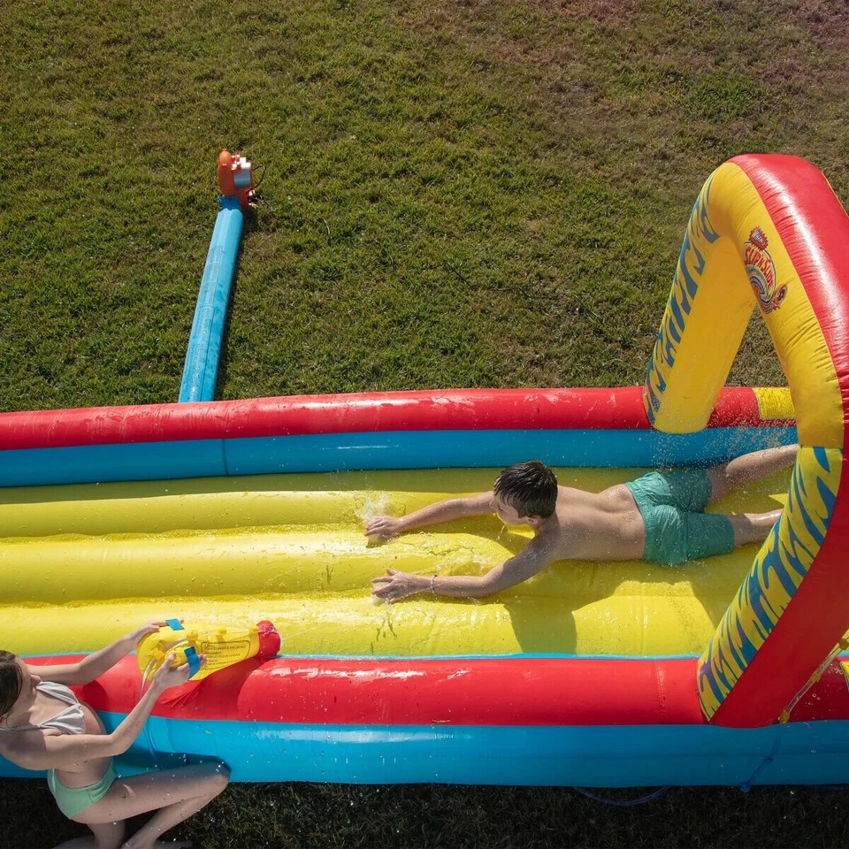 SLIP AND A N SLIDE OUTDOOR TOYS WATER SLIDE WHAM O GIANT INFLATABLE ...