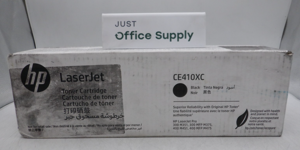 Genuine HP CE410XC Black Print Cartridge Free Shipping D 888182502358| eBay