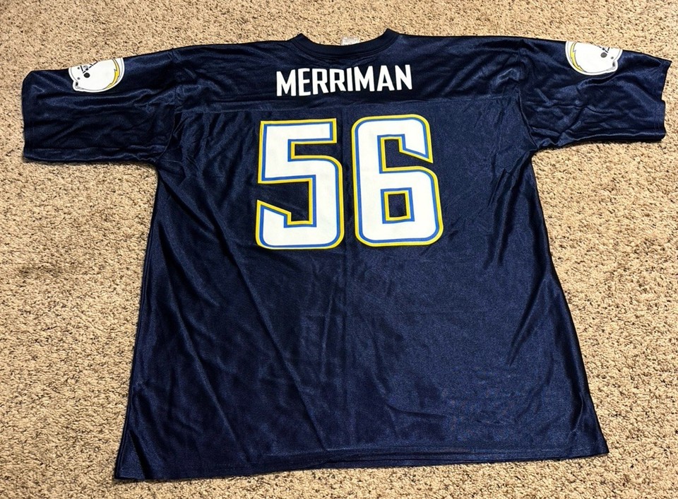 Shawne Merriman San Diego Chargers Jersey Size XL Blue Reebok NFL ...