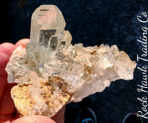 rawk11:Green Chlorite Quartz Crystal Cluster-Multiple Terminated Points ...