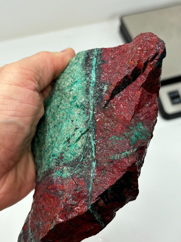 Rare Sonora Sunrise Cuprite Chrysocolla rough Lapidary Cabbing Combo ...