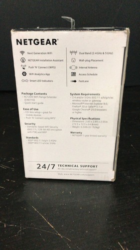 NETGEAR AC1200 WiFi Range Extender - White for sale online | eBay