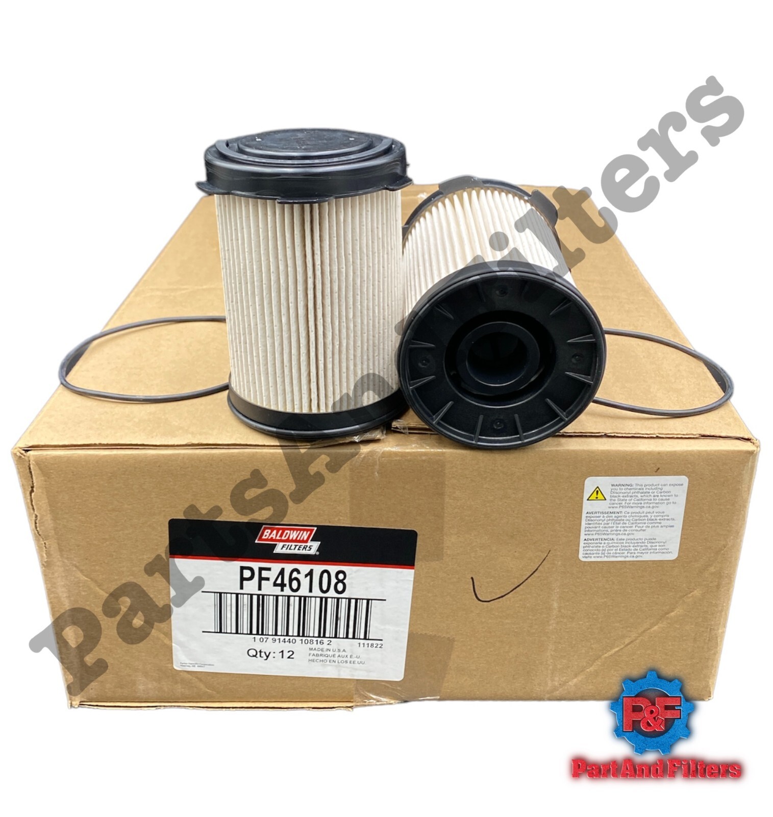 PF46108 Baldwin Fuel Filter Replace Chrysler 68157291AA (Pack of 12) | eBay